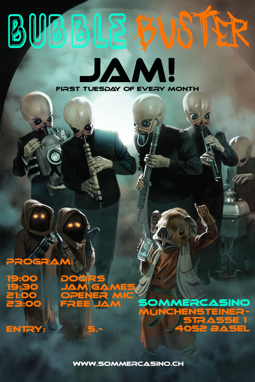 Bubble Buster Jam – Sommercasino Basel
